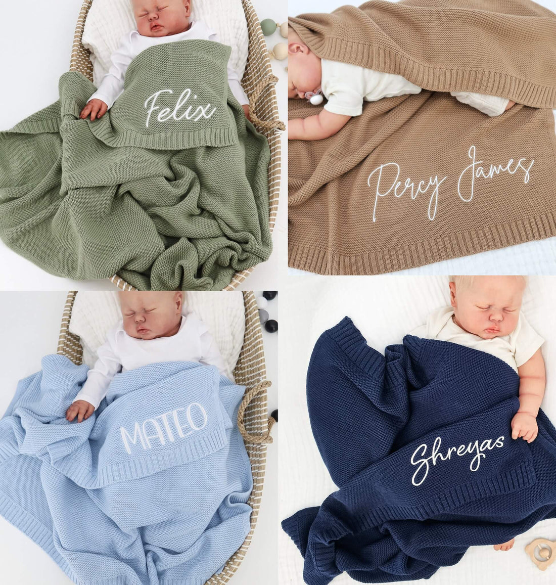 Personalized Baby Blanket – New Baby Gift with Embroidered Name – KEAPSIGN